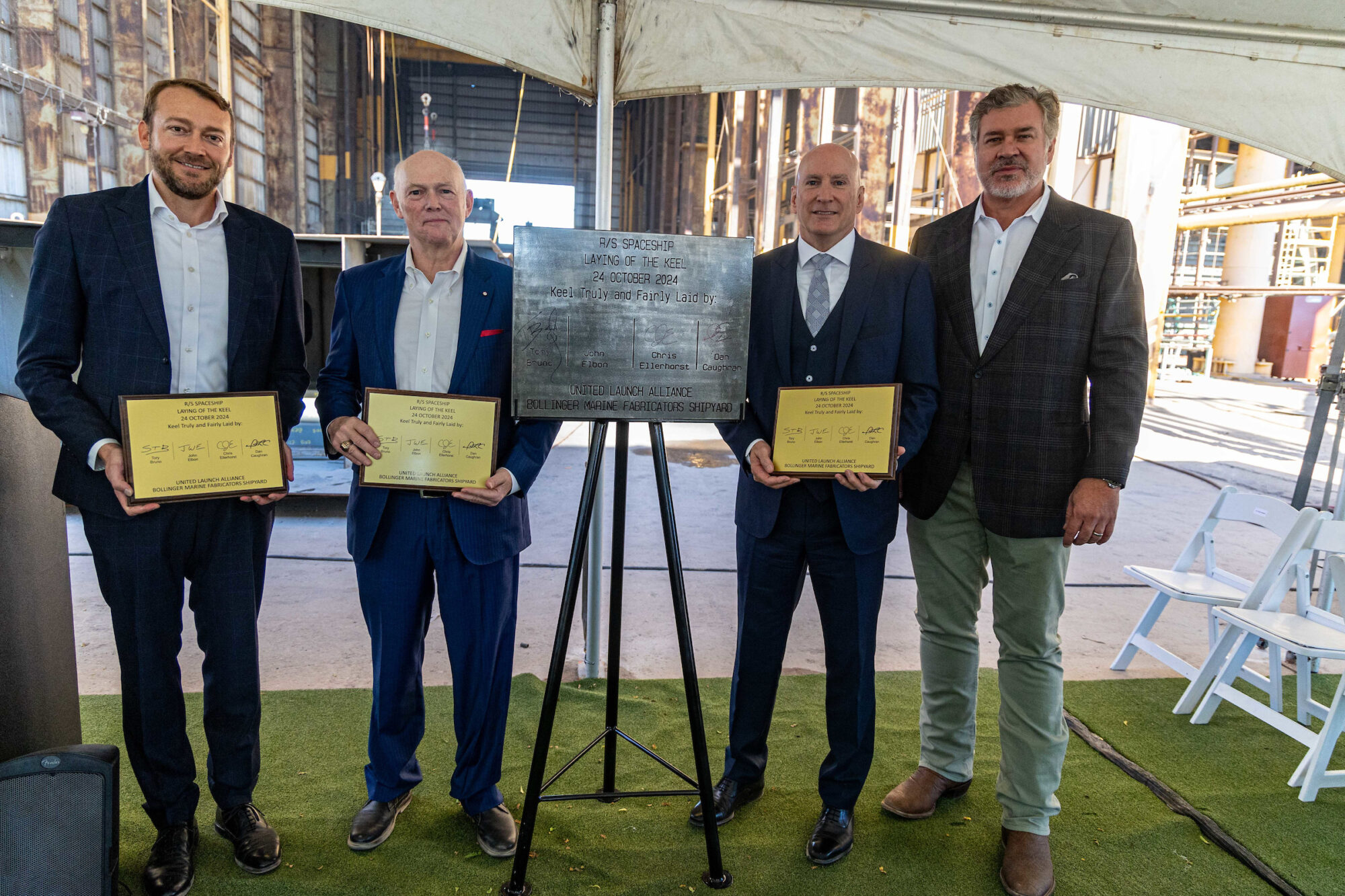 BOLLINGER CELEBRATES CONSTRUCTION OF ULA SPACESHIP WITH KEEL LAYING ...